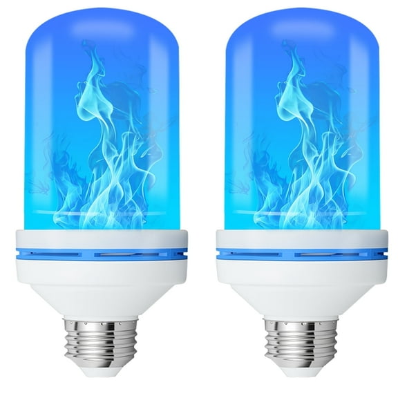 Toopower LED Flame Effect Fire Light Bulb E26, Simulated Flickering ...
