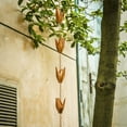 Topadorn Rain Chain, 8.6 FT Flower Leaf Metal Rain Chain, Functional ...
