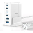 Topadre 160W Usb C Charging Station,Gan 6-Port Desktop Usb C Charger Block,Usb Hub Power Supply ...