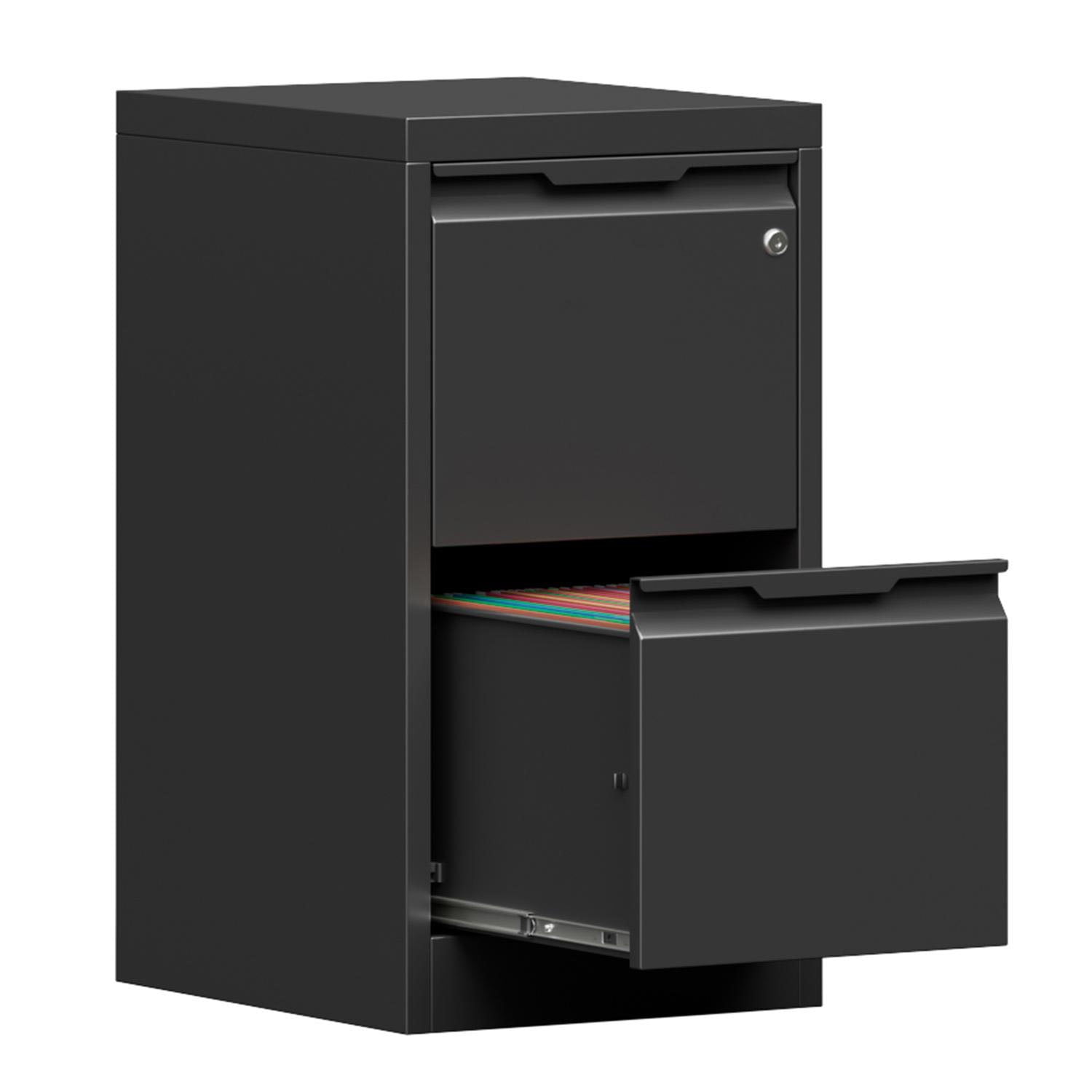Topass 2-Drawer Locking Metal File Cabinet, Home Office Storage, A4 ...