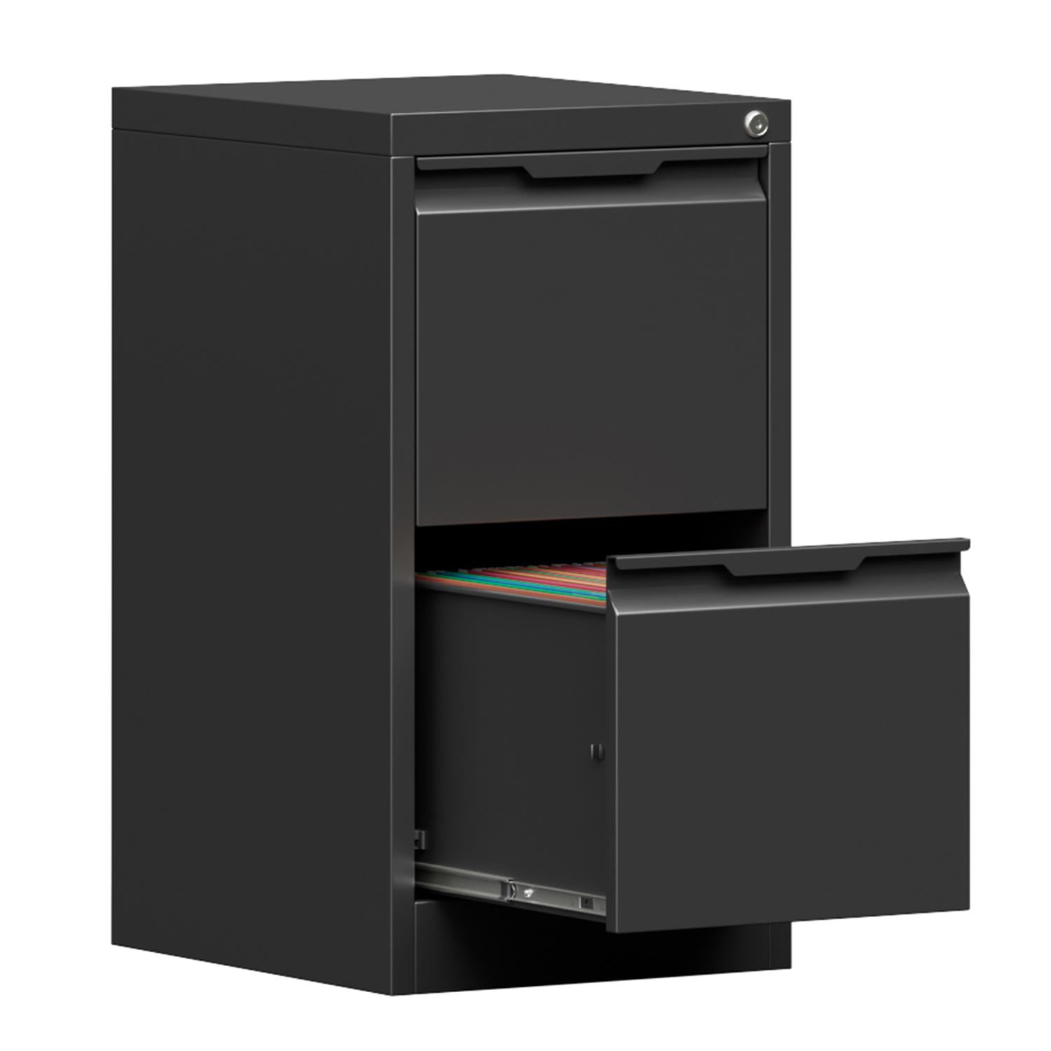 Topass 2-Drawer Locking Metal File Cabinet, Home Office Storage, A4 ...
