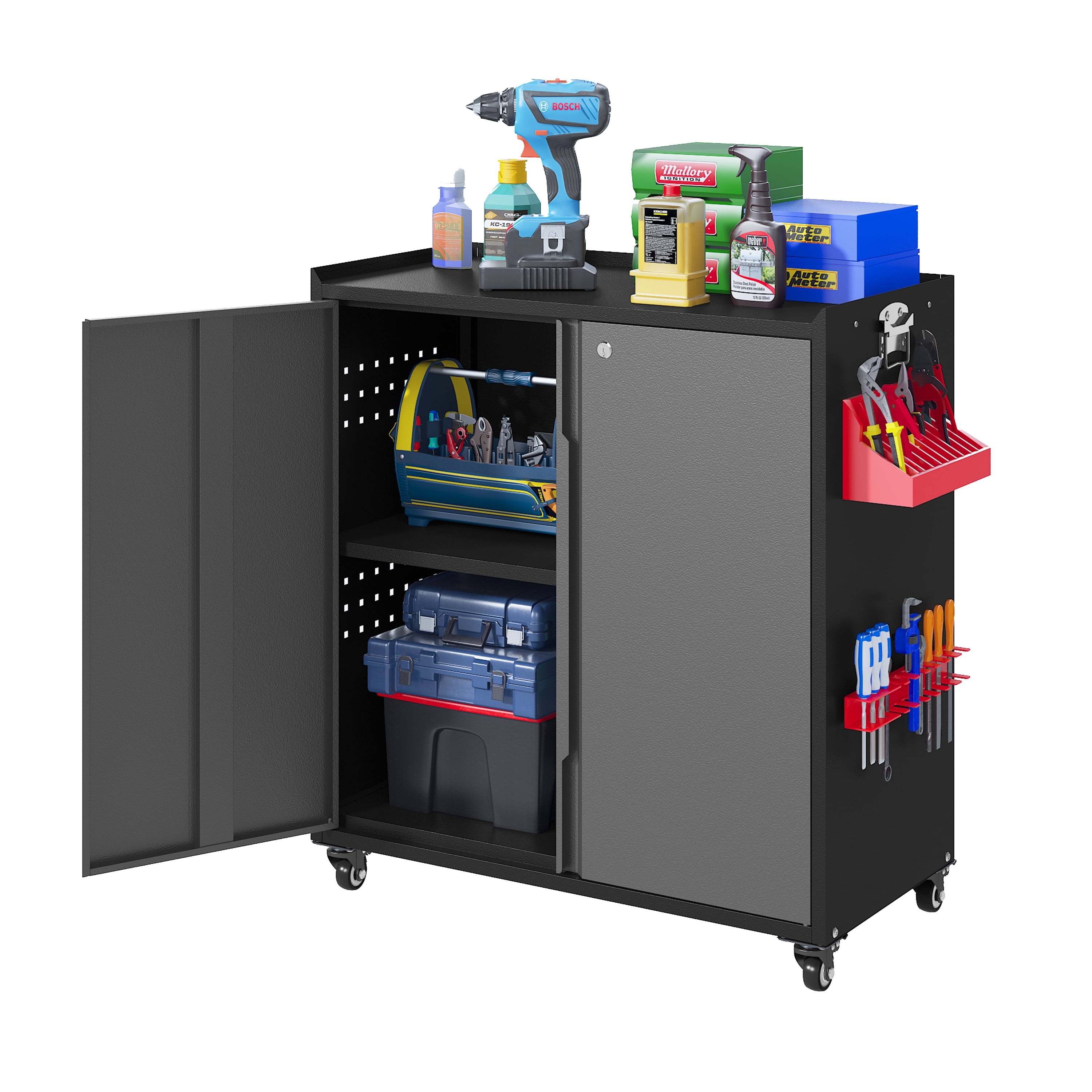 Topass Adjustable Tool Boxes and Organizers, Grey, 31.5" - Walmart.com