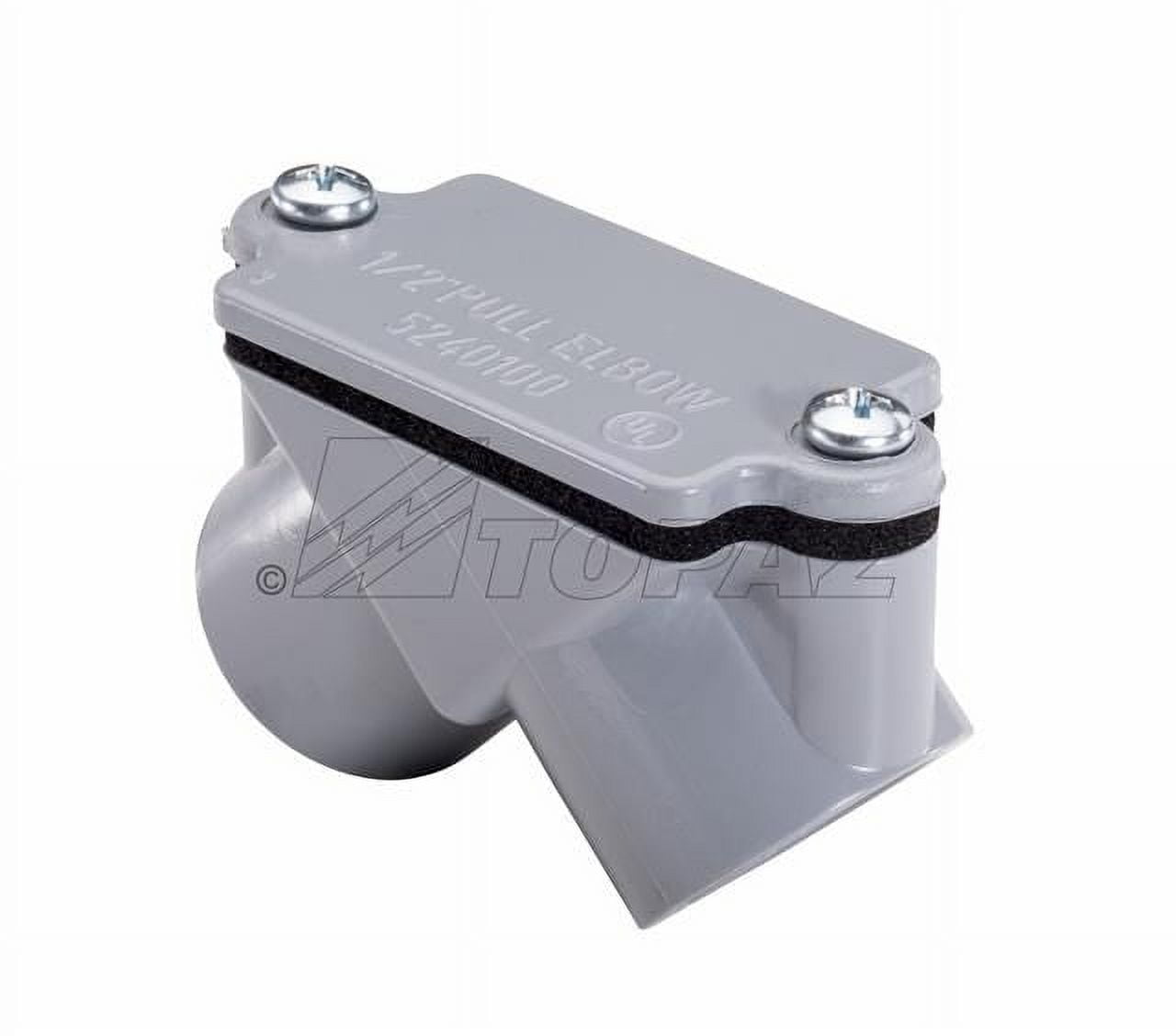 Topaz 1091 Pull Elbow, 1/2 Inch PVC, 90 Degree Conduit, Schedule 40 ...