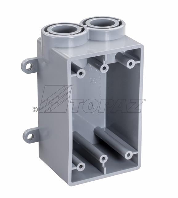 Topaz 1296 Junction Box, Type FSS, PVC, Wall Mount, 1" - Walmart.com