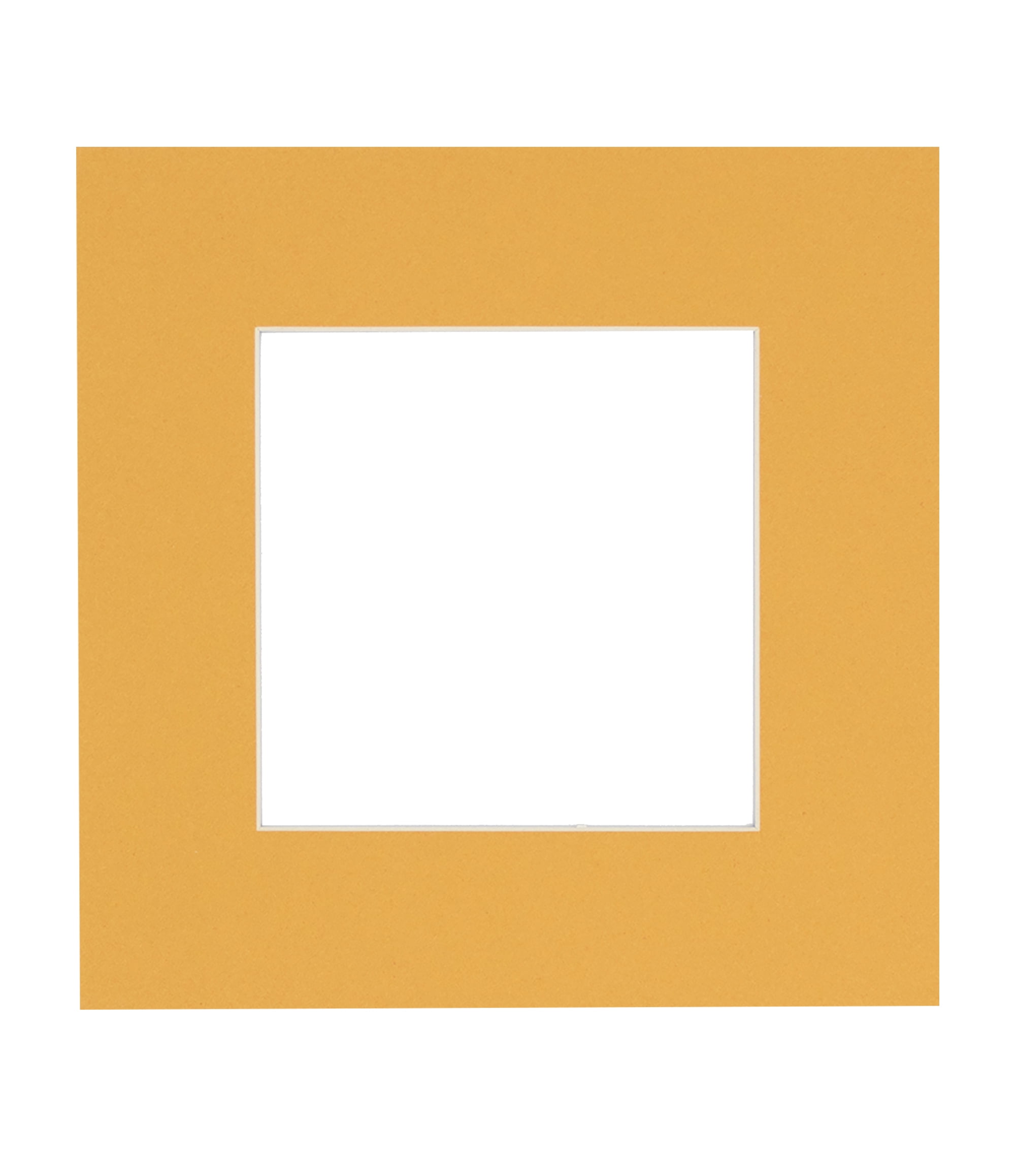 Topaz Acid Free 7x7 Square Picture Frame Mat with White Core Bevel Cut ...