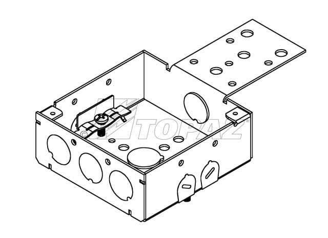 Topaz B8547 Box Welded 4" Square Box 1-1/2" Deep - Walmart.com