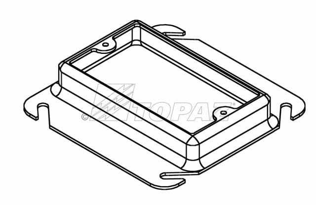 Topaz C4453 Device Ring 4 Galvanized Steel 4" - Walmart.com