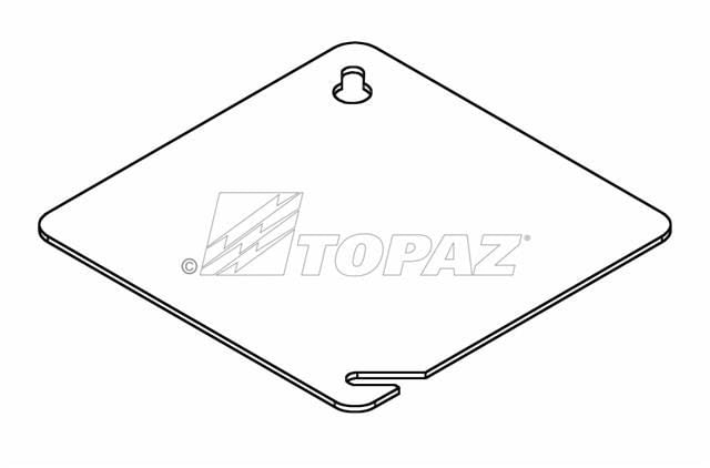 Topaz Box Cover Square Steel - Durable Galvanized Metal - 4 Piece, 4 ...