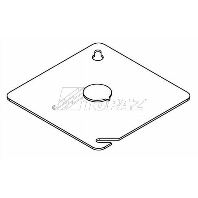 Topaz C7517 Box Cover - 4 Galvanized Steel Square 4" - Walmart Business ...
