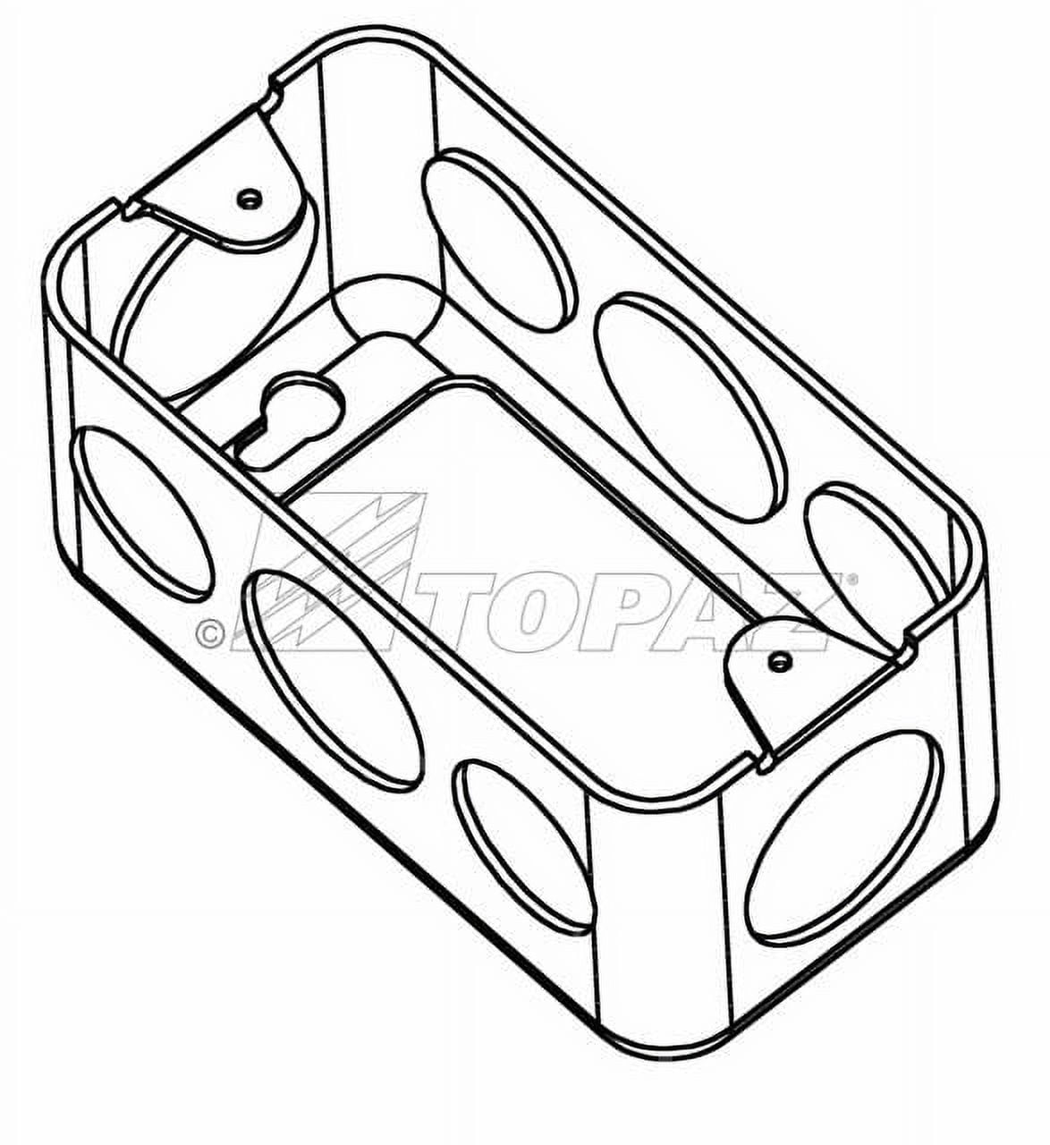 Topaz Drawn Handy Box Extension - 4" x 2", 1-7/8" Deep, Galvanized ...