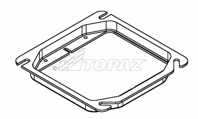Topaz R2242 Device Ring 4 Galvanized Steel 4" - Walmart.com