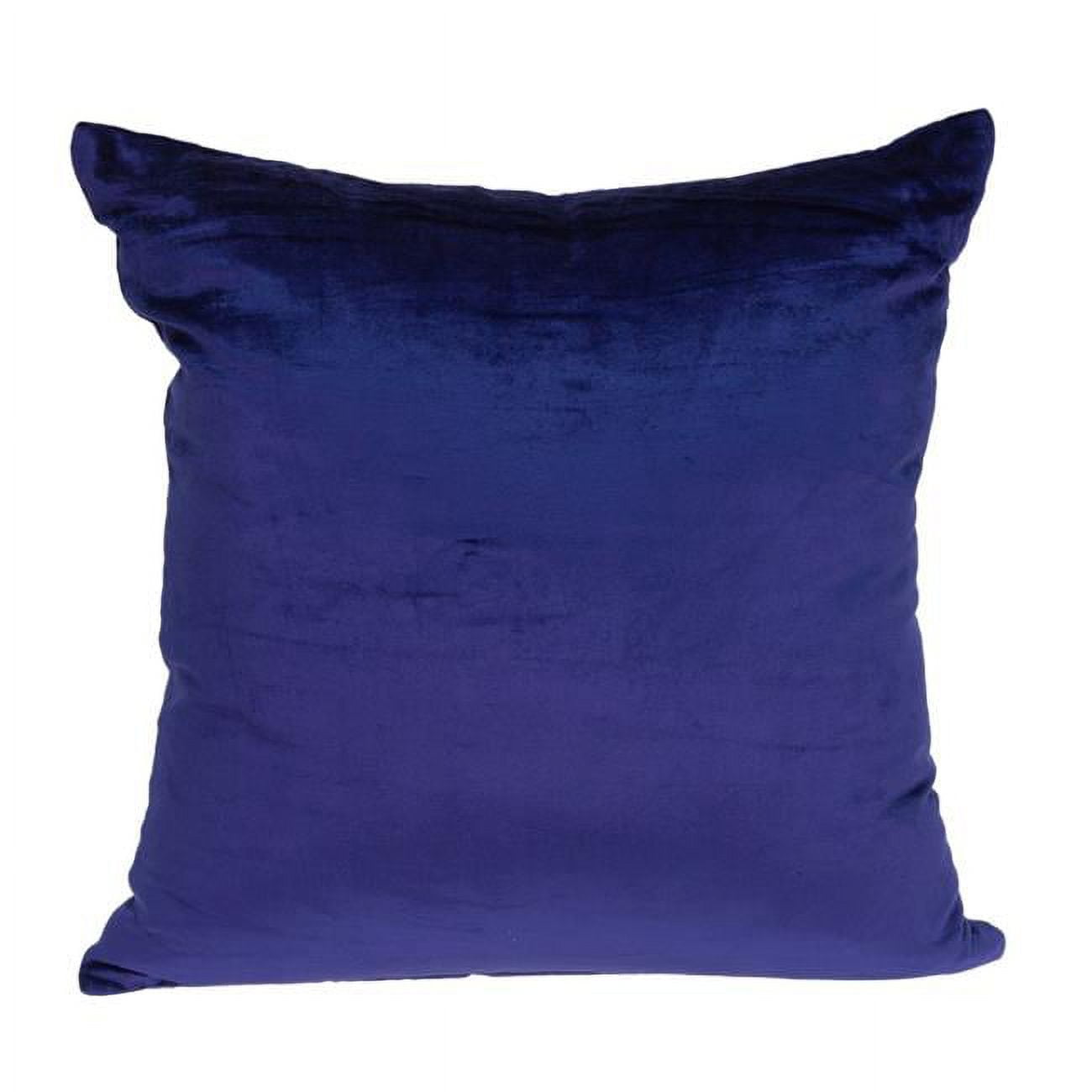 Topaz Royal Blue Square Transitional Pillow Cover with Poly Insert - 20 ...