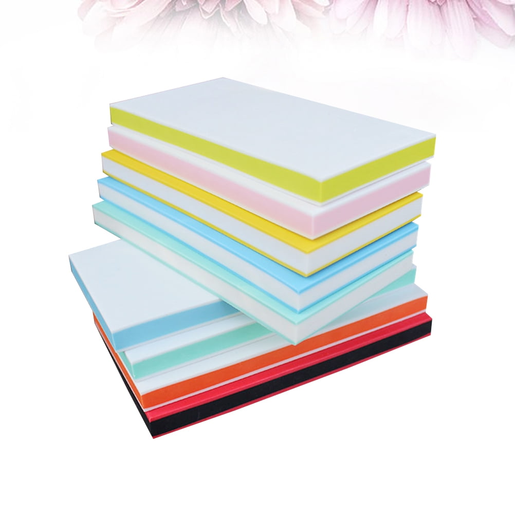 Topbathy 10Pack Block Printing Stamp Assorted Color Soft Rubber ...