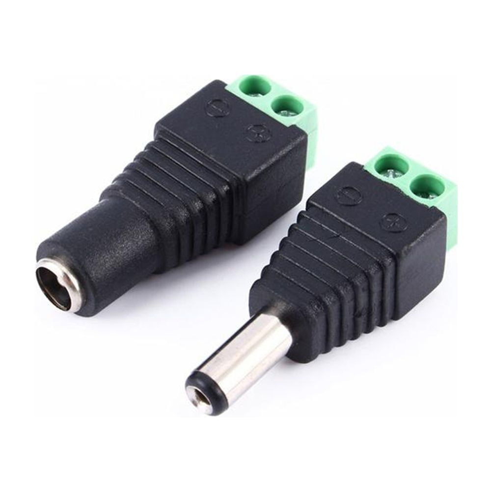 Topbathy 10Set Black Round Electric Parts Power Connector Cctv Camera ...