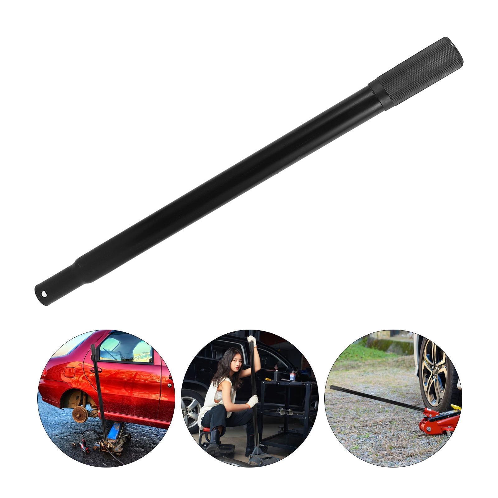 Topbathy Car Jack Handle Pole Lever Black Steel Rubber for Auto Repair ...