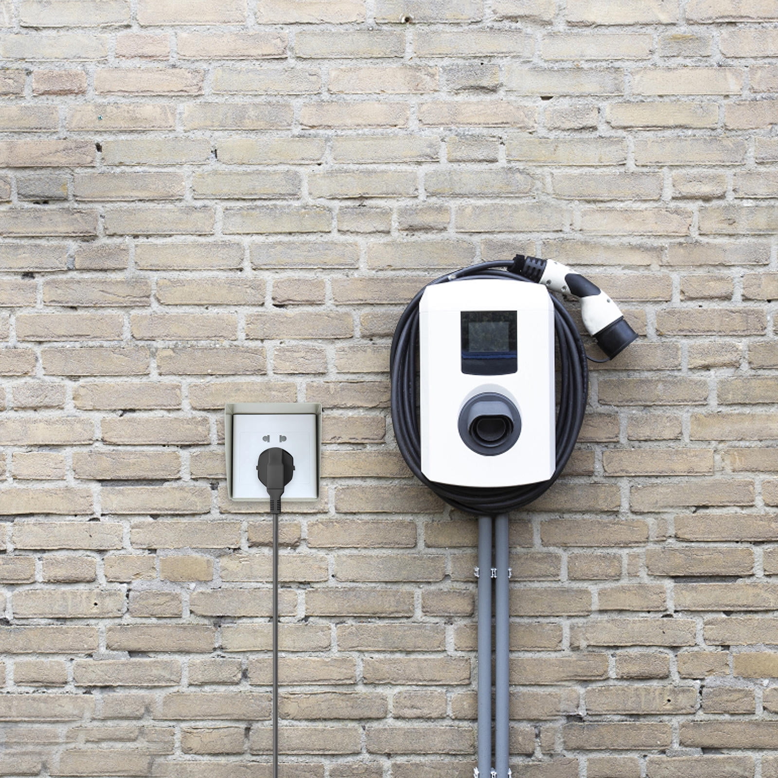 Topbathy 1Pcs Silver Iron Wall Switch Panel Box Receptacle Protector ...