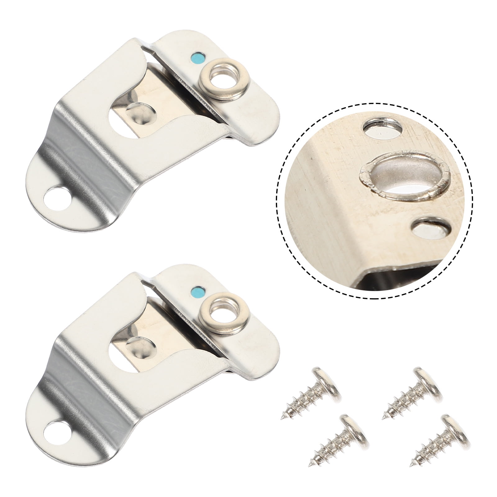 Topbathy 2 Sets Microphone Mounting Clip Metal Assorted Color for Radio ...
