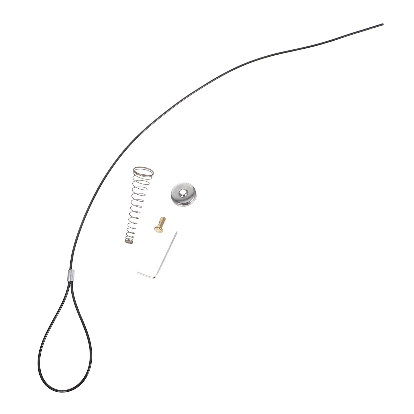 Topbathy Stainless Steel Iron PVC Spring Loaded Gate Latch Cable Pull ...