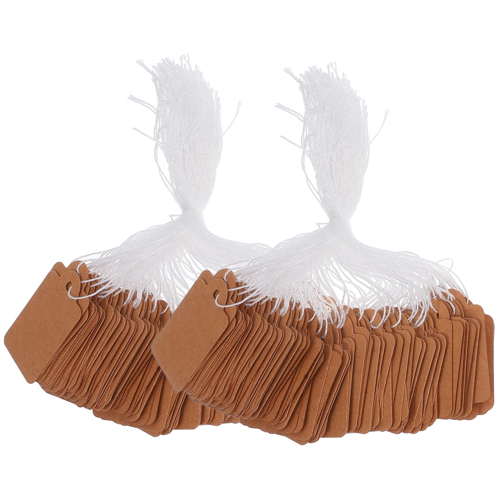 Topbathy 200Pack Brown Kraft Paper Price Tags With String For Jewelry ...