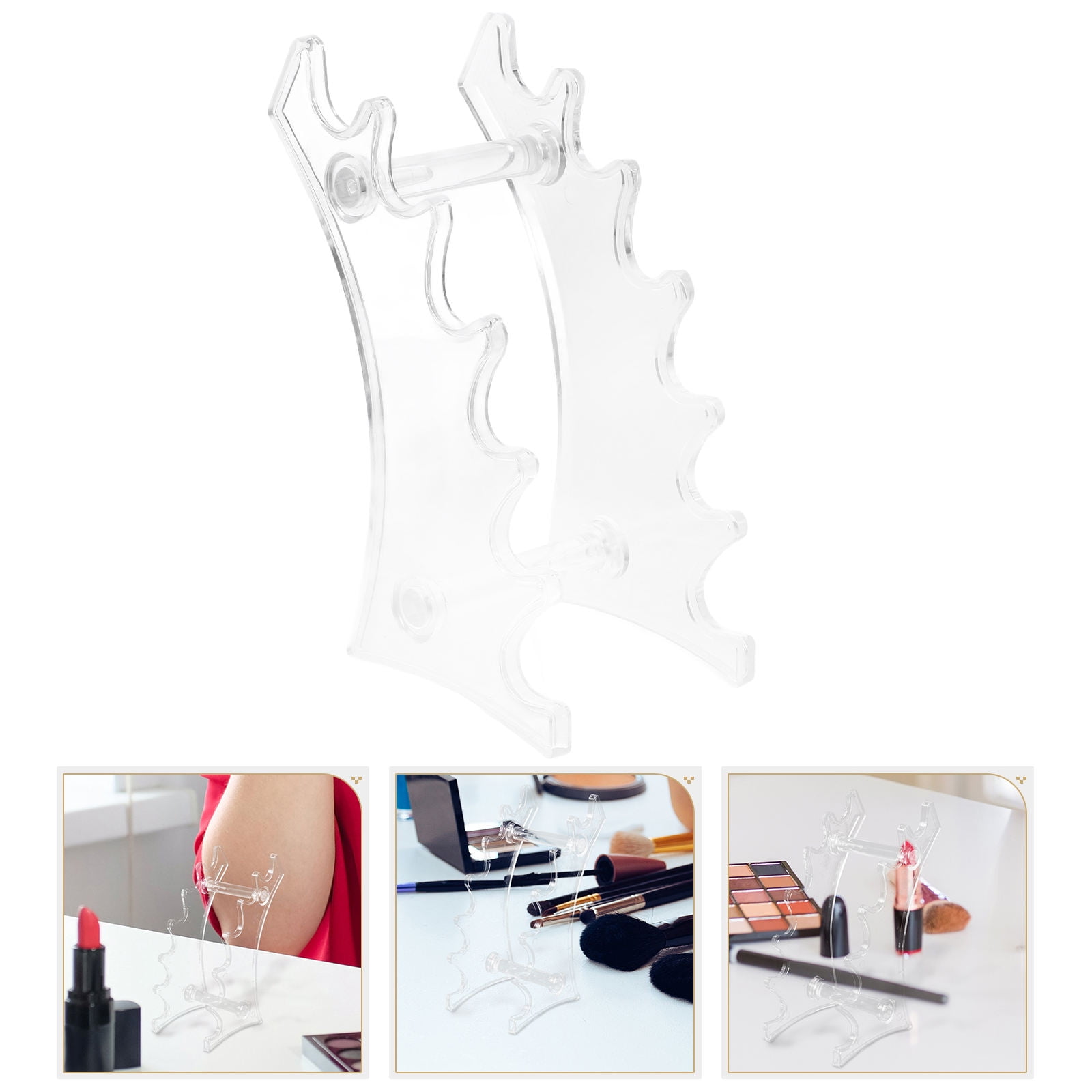 Topbathy 2Pack Cosmetics Display Racks Semicircular for Makeup 5.70X2 ...