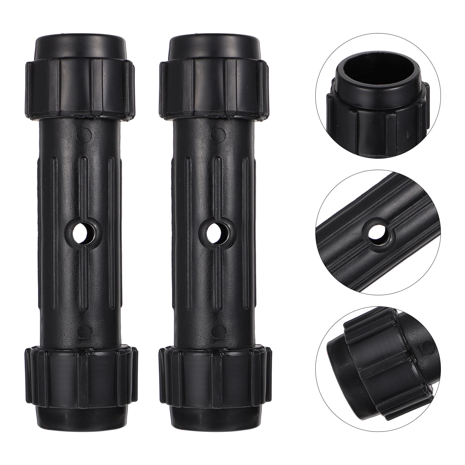 Topbathy 2Pack Paddle Joint Connector Black ABS Plastic for Kayak ...