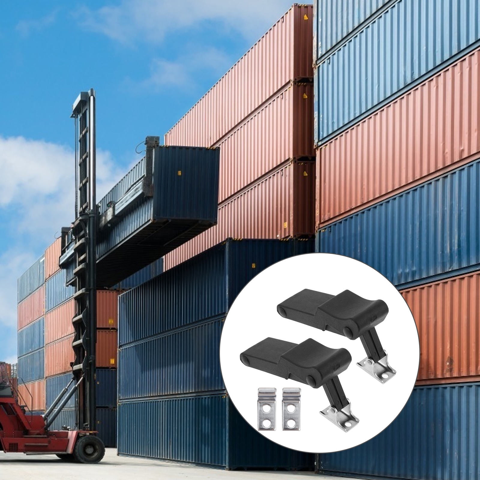 Topbathy 2Pcs Concealed Toggle Rubber Latch Lock with Stainless Steel ...