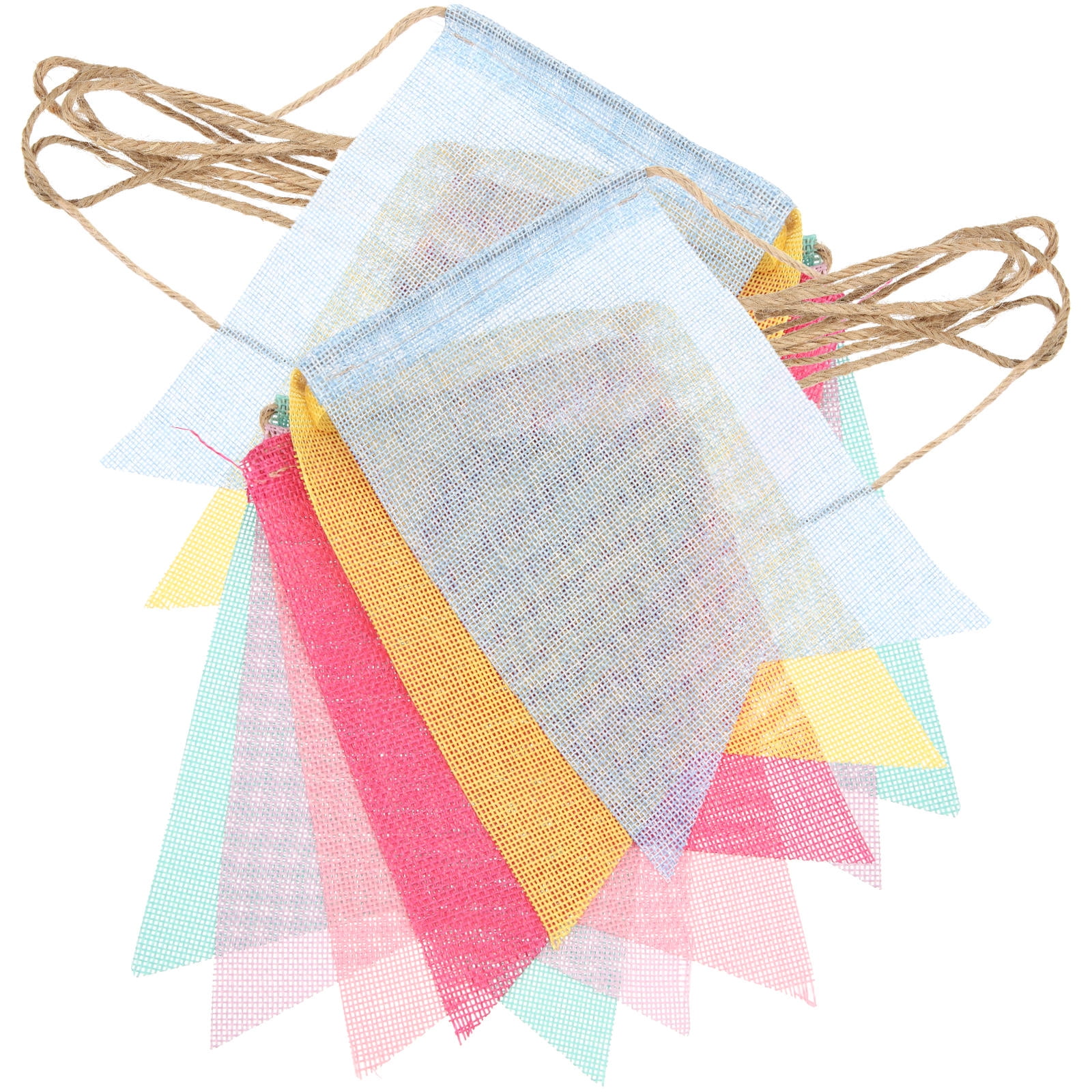 Topbathy 2Pcs Linen Hanging Bunting for Wedding Anniversaries and ...