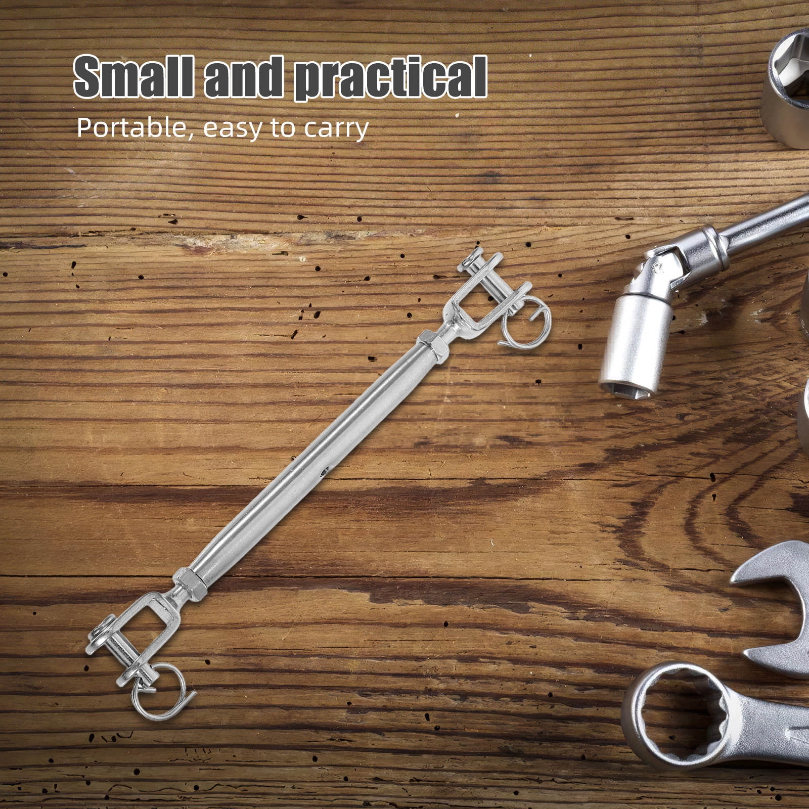 Topbathy 2Pcs Rope Tightener Tensioner Stainless Steel for Adjusting ...