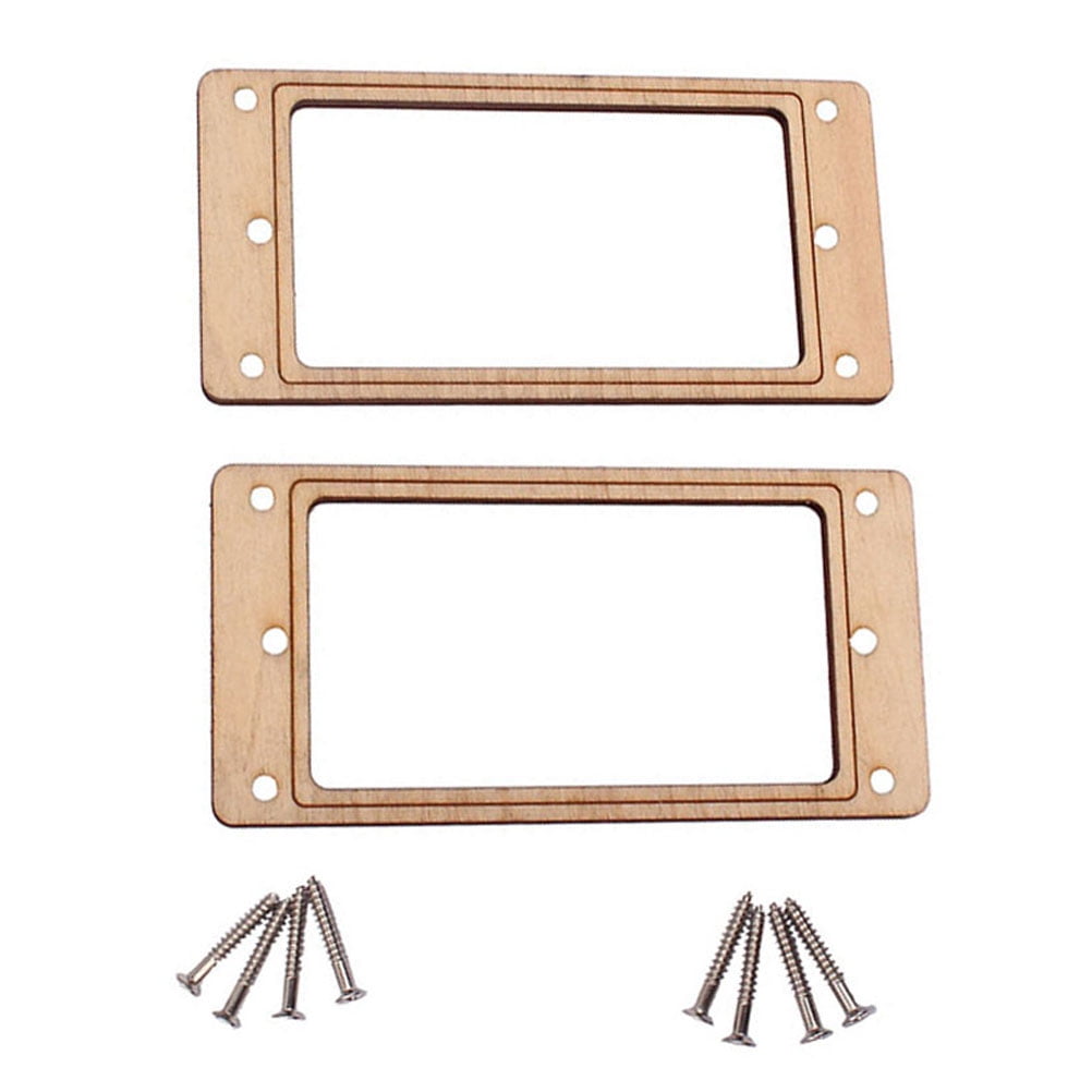 Topbathy 2Set Guitar Humbucker Pickup Frame Wood Suitable for Double ...