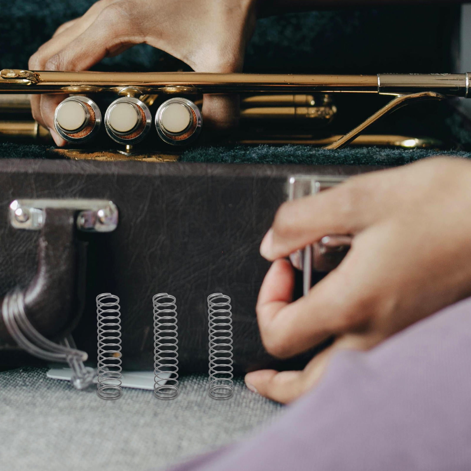 Topbathy 3Pcs Trumpet Valve Springs Accessory Kit for Wind Instrument ...