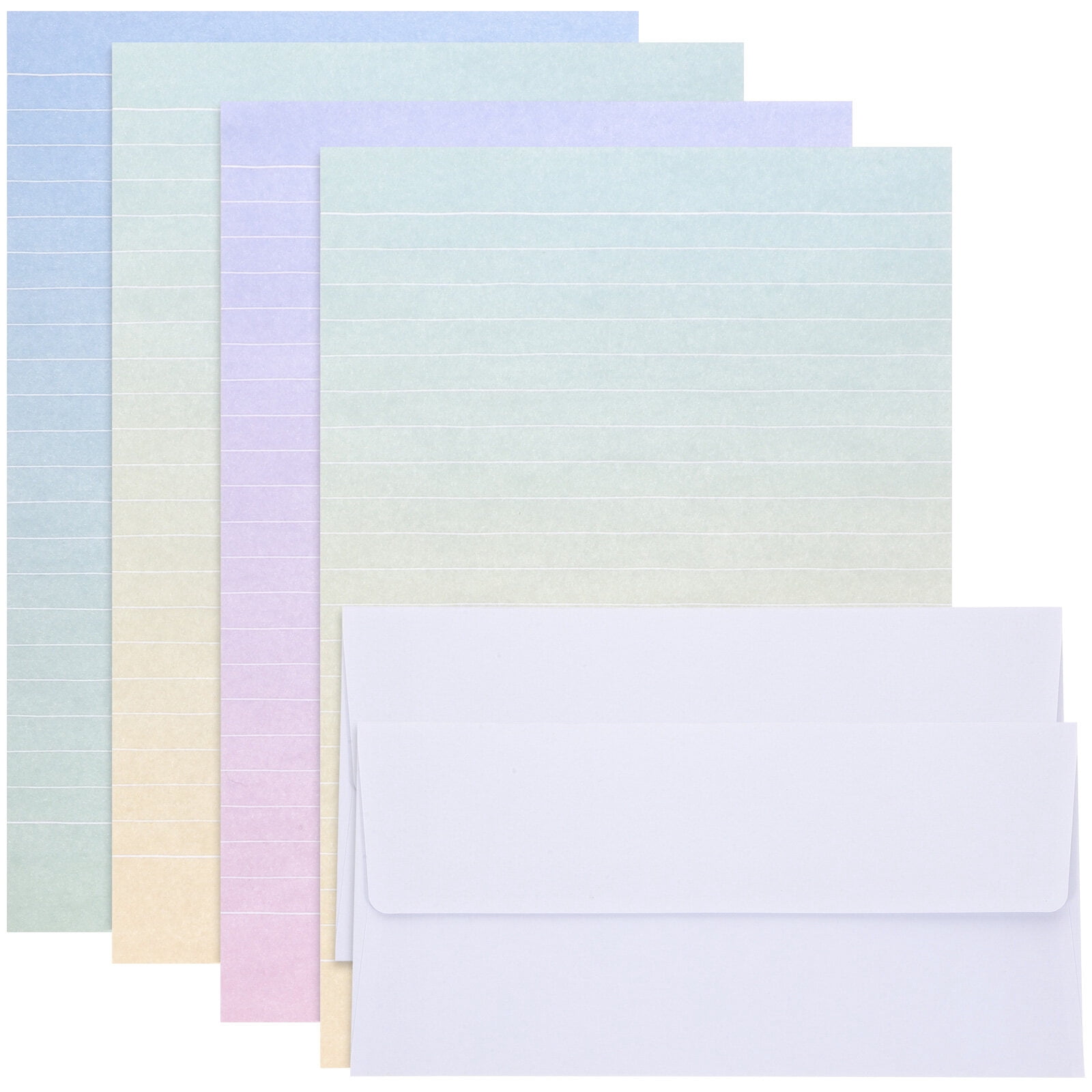 Topbathy 4 Sets Assorted Color Letter Paper and Envelope Set for ...