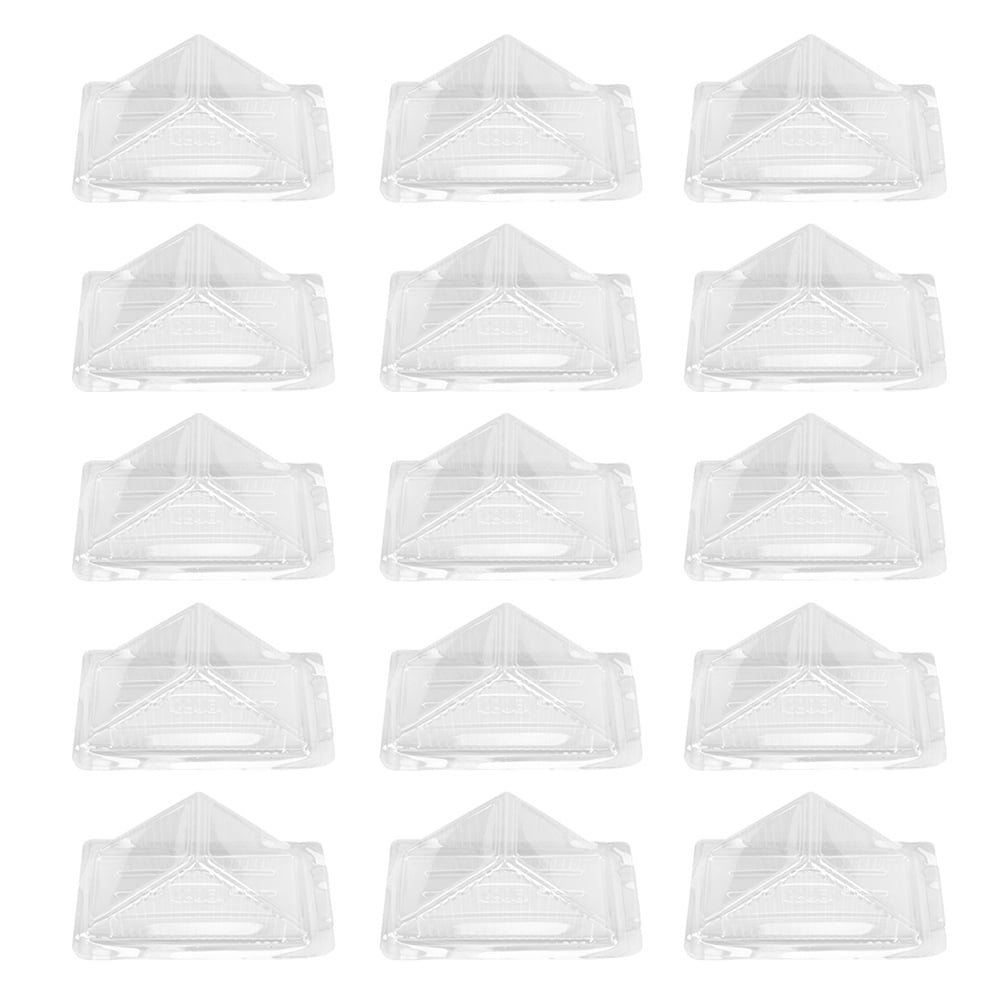 Topbathy 60pcs Clear Plastic Sandwich Boxes For Cakes Desserts And ...
