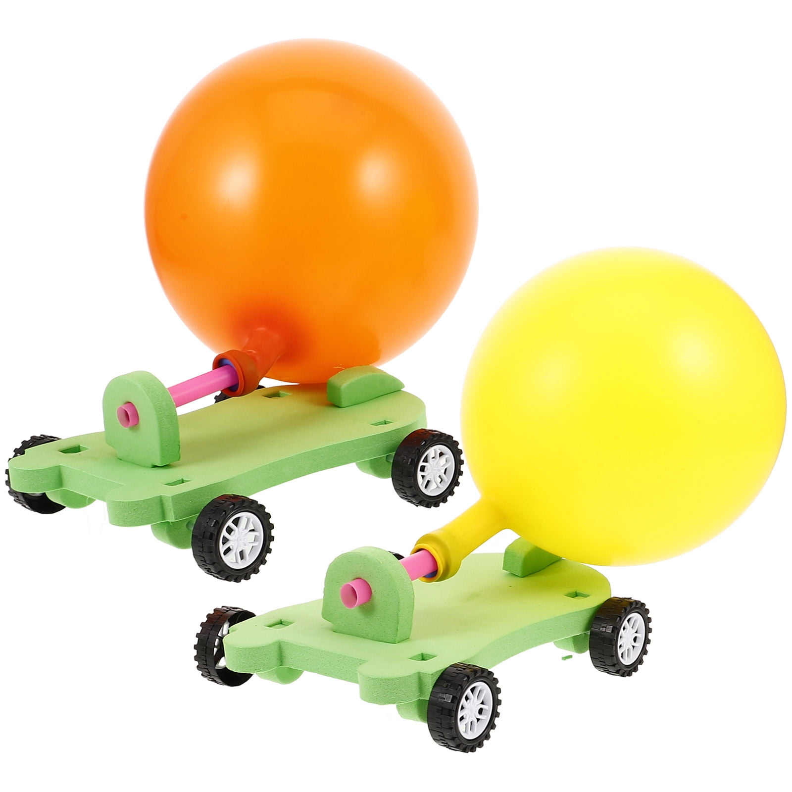 Topbathy Balloon Reaction Car Toys for Kids with Plastic DIY Assembly ...