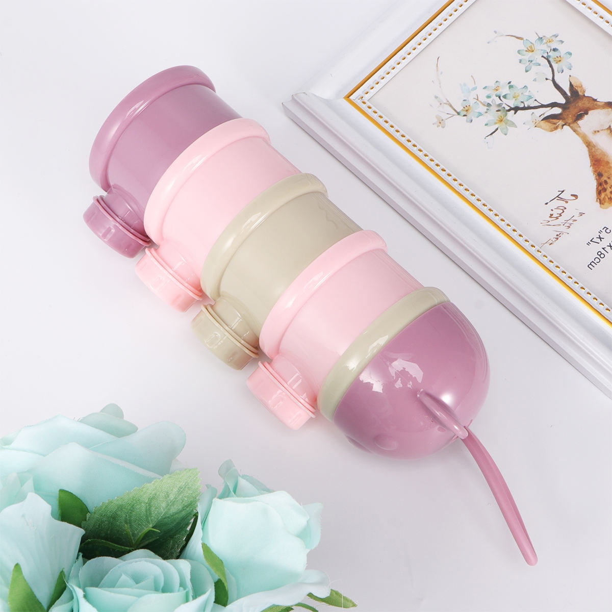 Topbathy Powder Milk Container Baby Food Grade PP Portable Storage ...