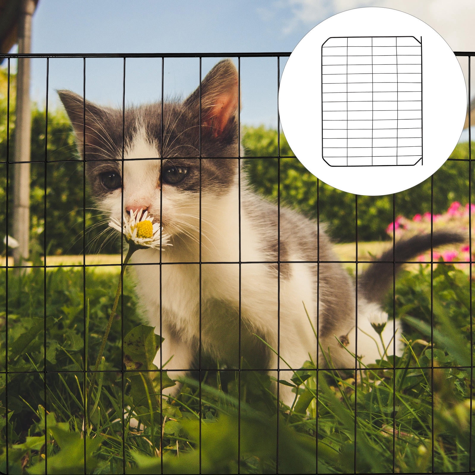 Topbathy Cat Cage Playpen Door 1Pcs DIY Design Wire Grid for Pet Care ...