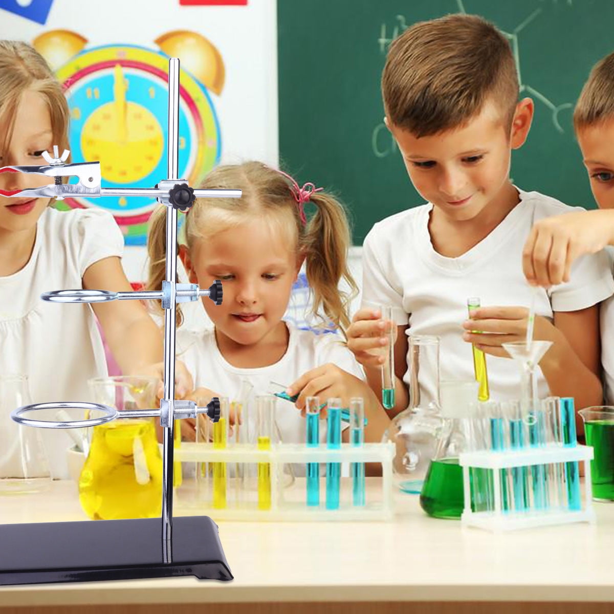 Topbathy Chemistry Lab Equipment Stands Test Tube Rack Multi Iron ...