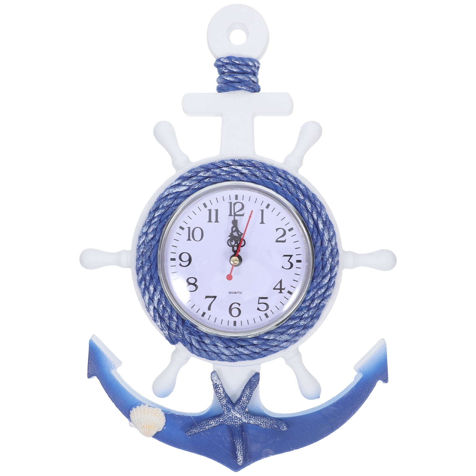 Topbathy Clock Nautical Wall Clock Assorted Color Time Telling Bedroom ...
