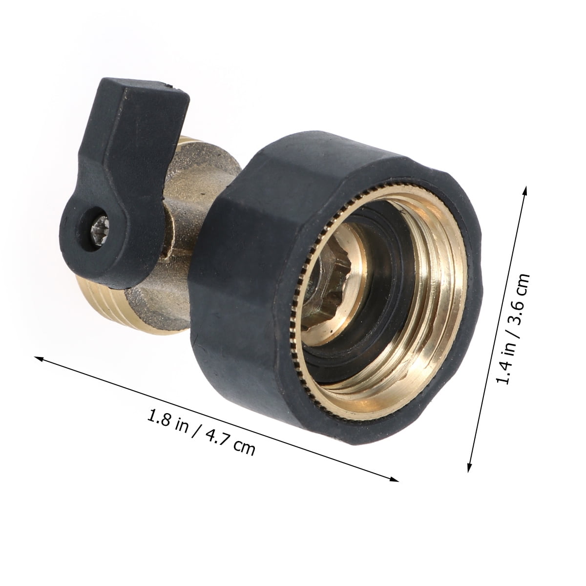 Topbathy Copper Hose Connector 1Pack Heavy-Duty Brass Garden Hose ...