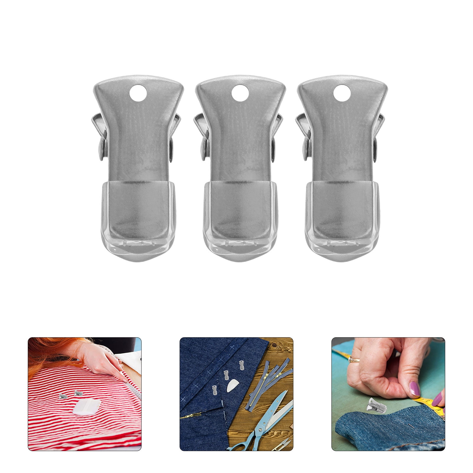 Topbathy Craft Clips 25Pcs Metal Badge Clips Small Alligator Shape For ...