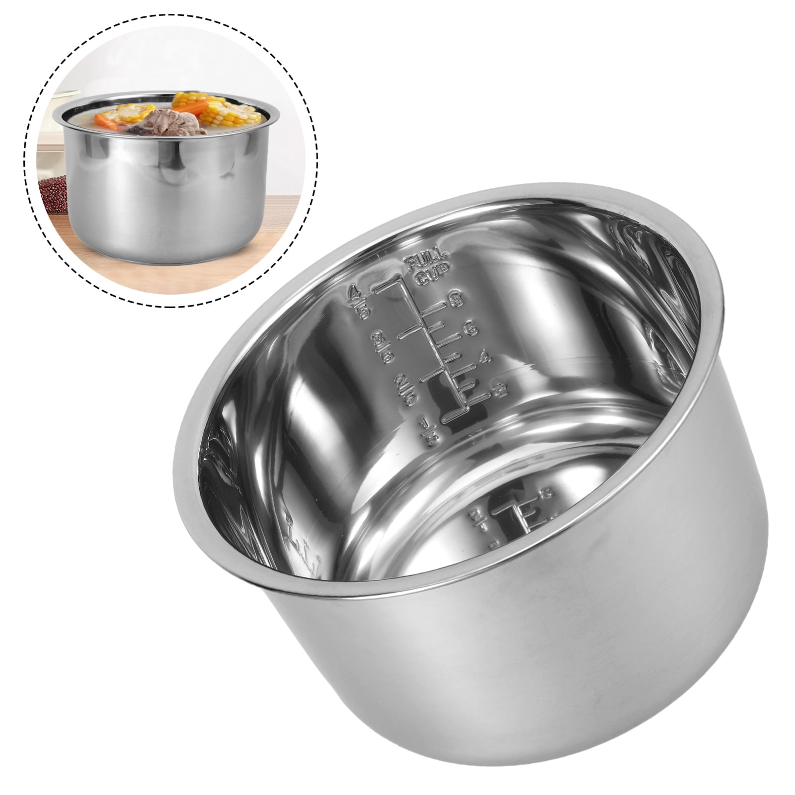 Topbathy Electric Cooker Inner Pot Rice Cooker Accessories Holding Soup ...