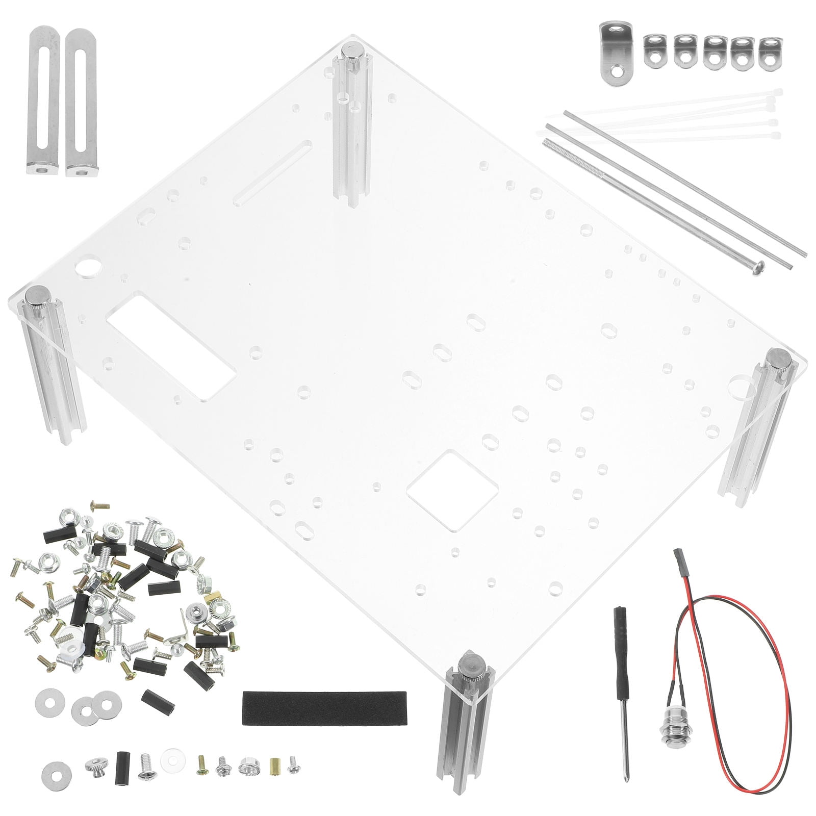 Topbathy Open Air PC Case 1 Set Multi Aluminum Acrylic Iron for DIY ...