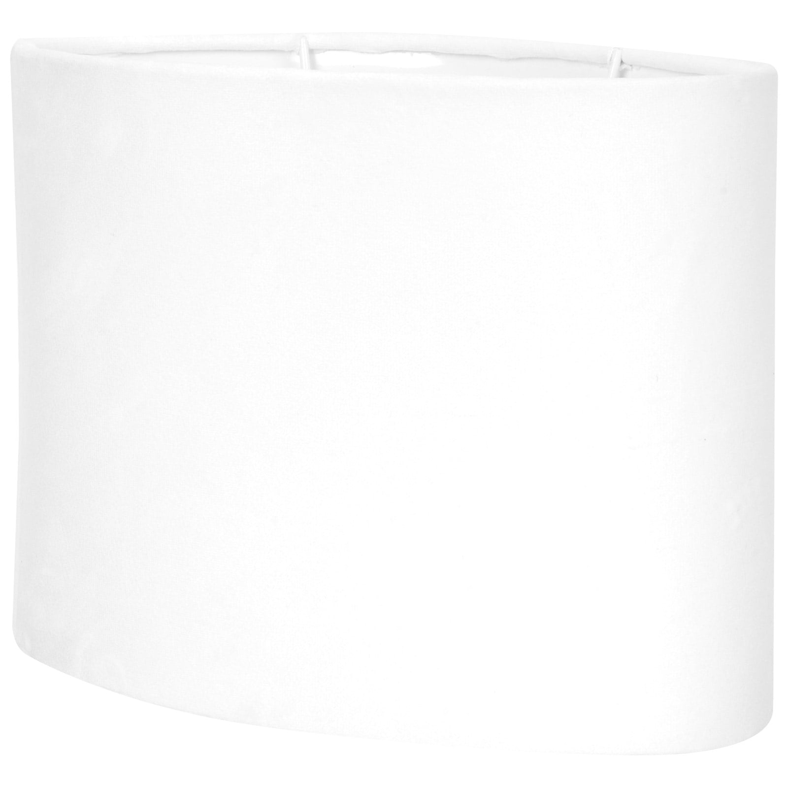 Topbathy White Fabric Oval Lamp Shade for Floor Lamps with Metal Frame ...
