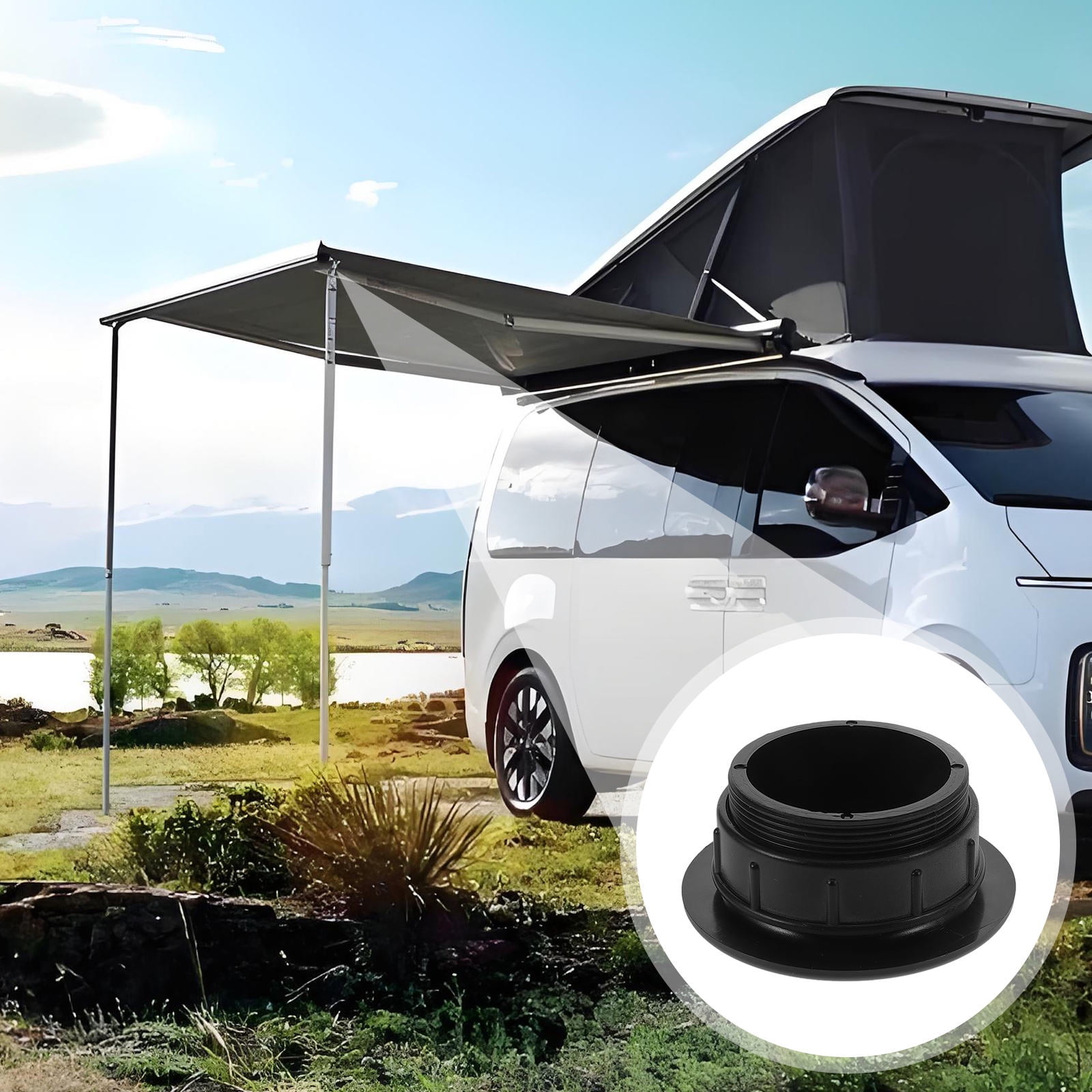 Topbathy Patio Table Umbrella Hole Ring Plug Cap Set 1Set for Small ...