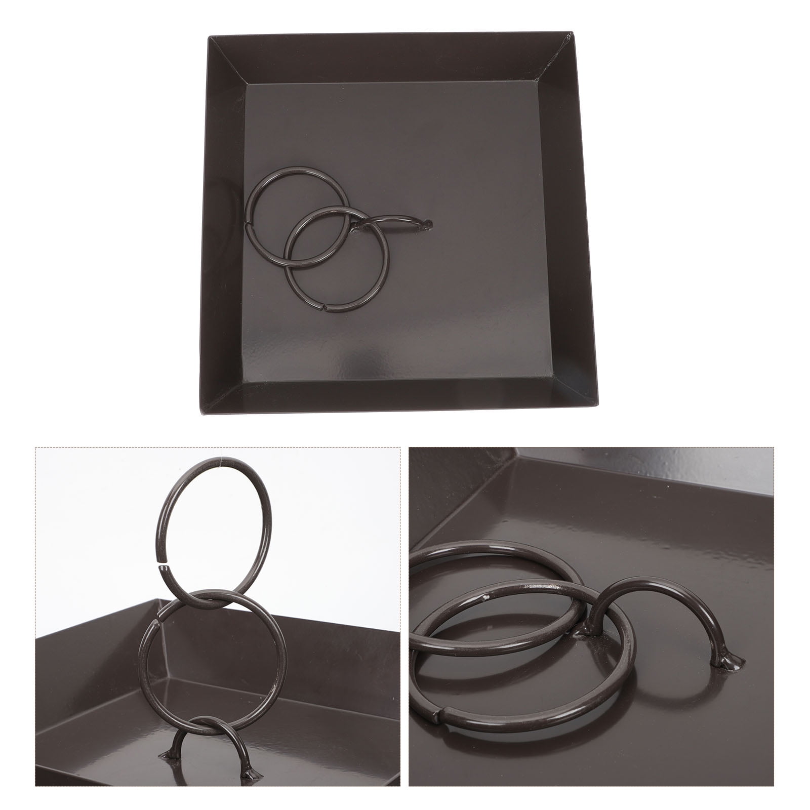 Topbathy Balcony Rain Chain Basin Rain Gutter Chains Basin PP Black ...