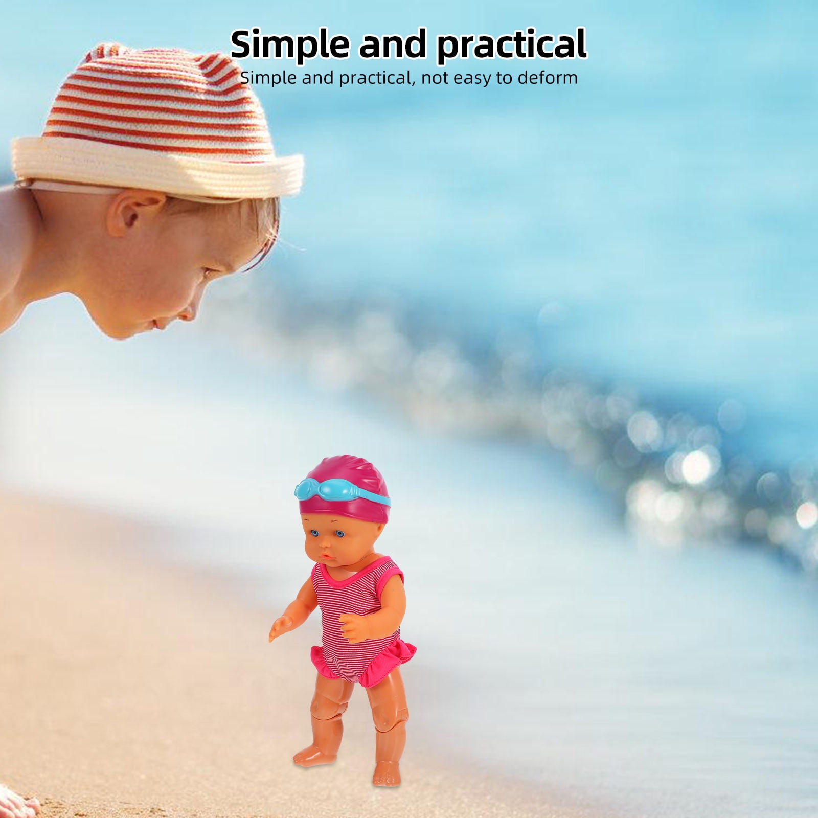 Topbathy Realistic Interactive Doll Electric for Swimming Pool Fun ...
