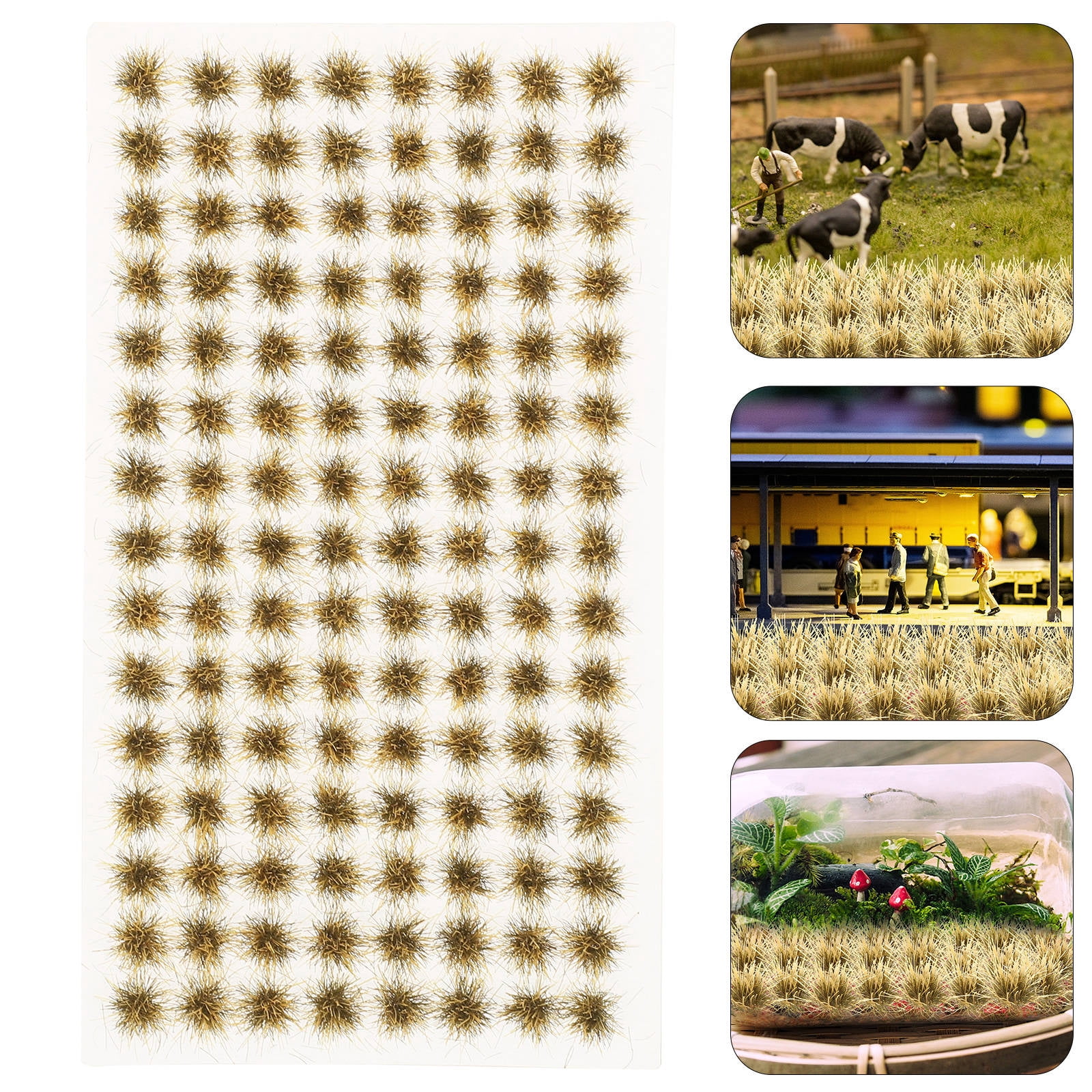 Topbathy Khaki Resin Simulation Grass for Model Trains and Dioramas ...