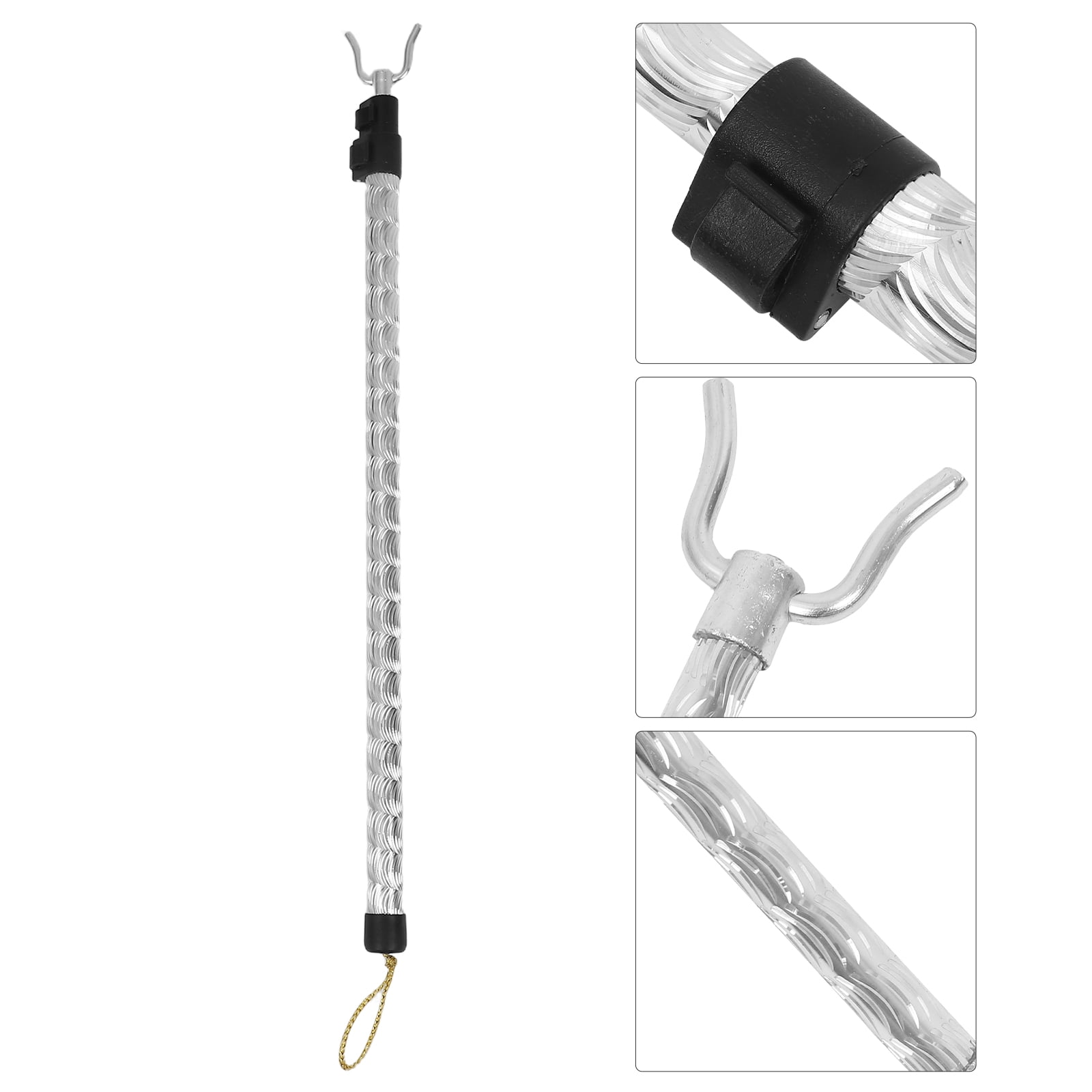 Topbathy Lightweight Aluminium Clothes Drying Pole for Home Balcony Use ...