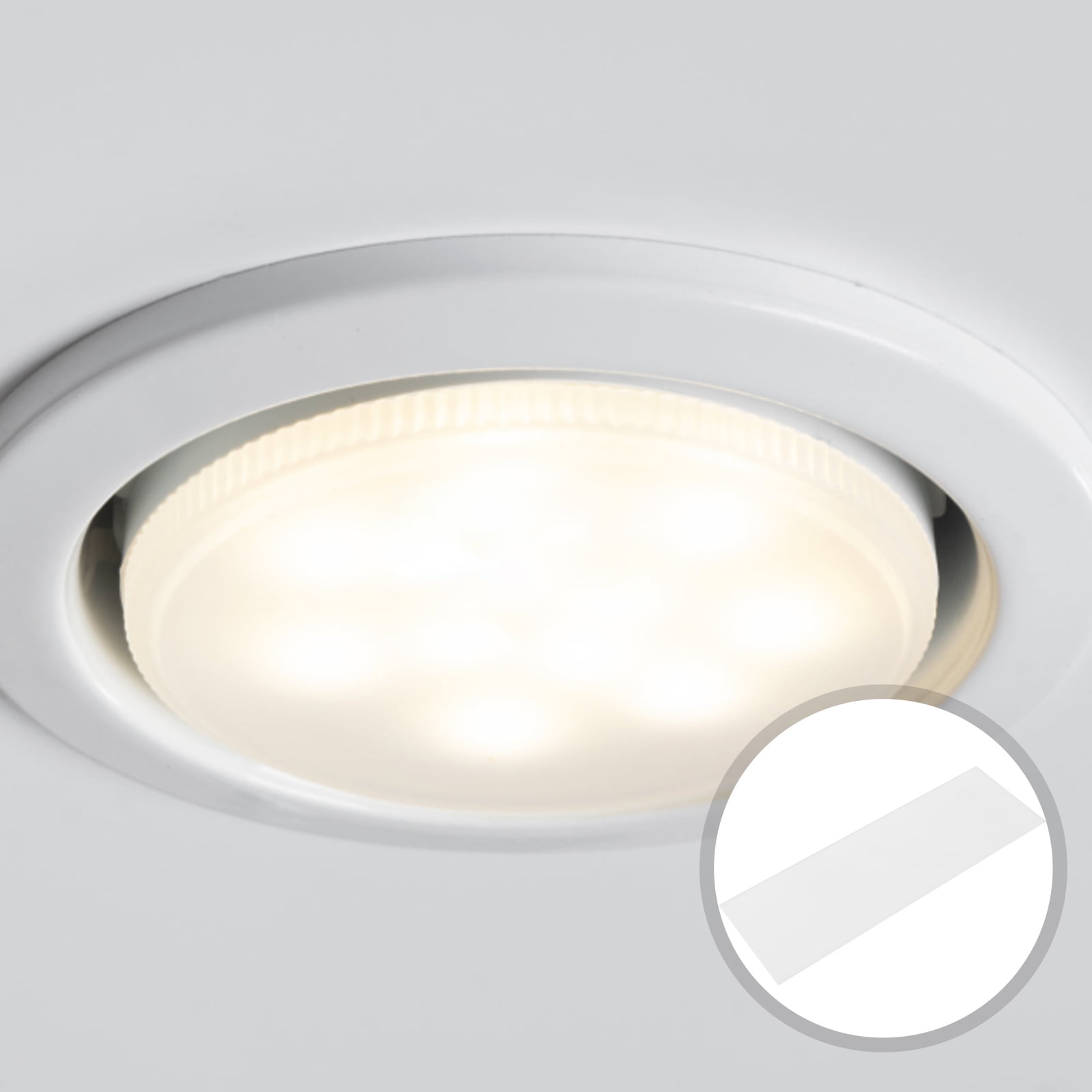 Topbathy Ceiling Light Shade Cover Lamp Shade Diffuser White Acrylic ...