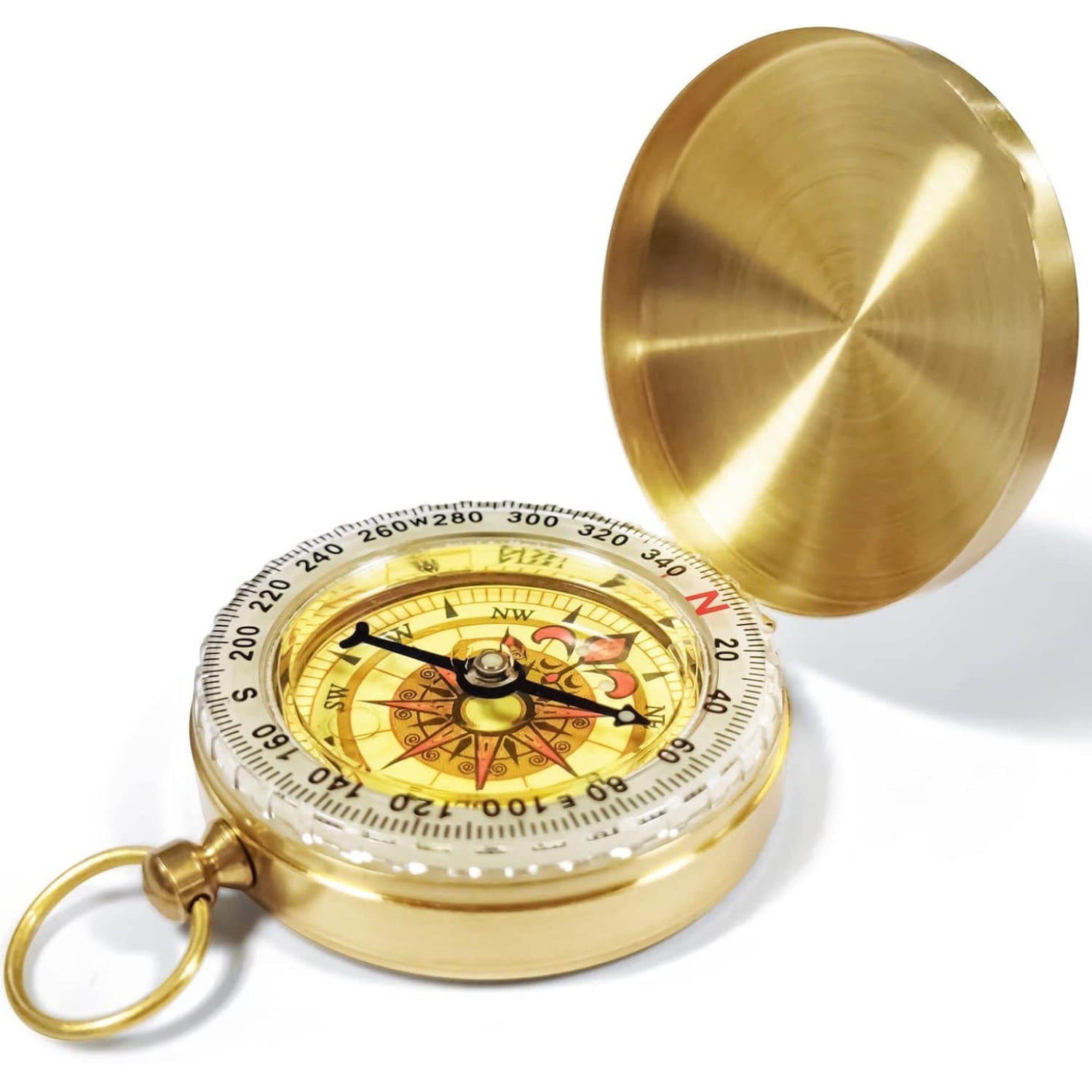 Topboutique 1 Pc Camping Survival Compass Pocket Compass Glow in The ...