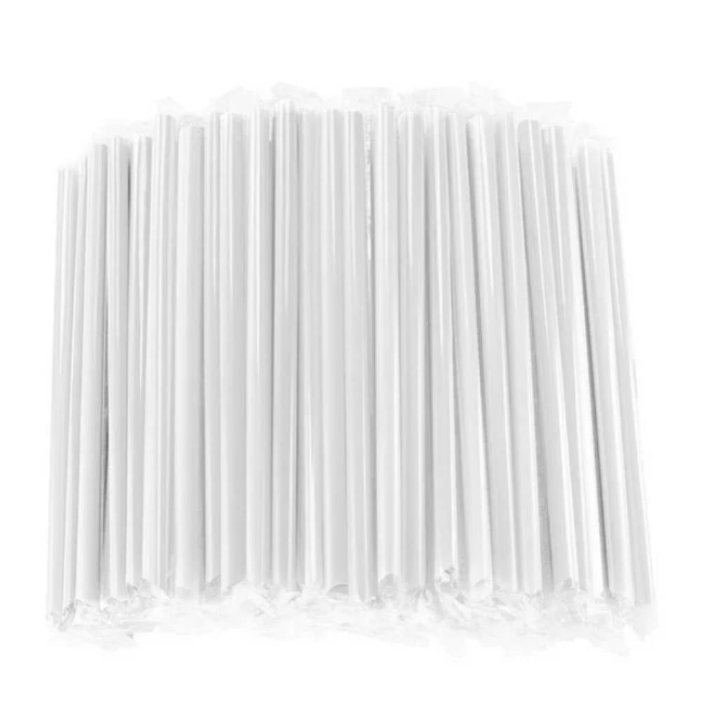 Topboutique 100 Pcs Jumbo Smoothie Straws Boba Straws Clear Disposable